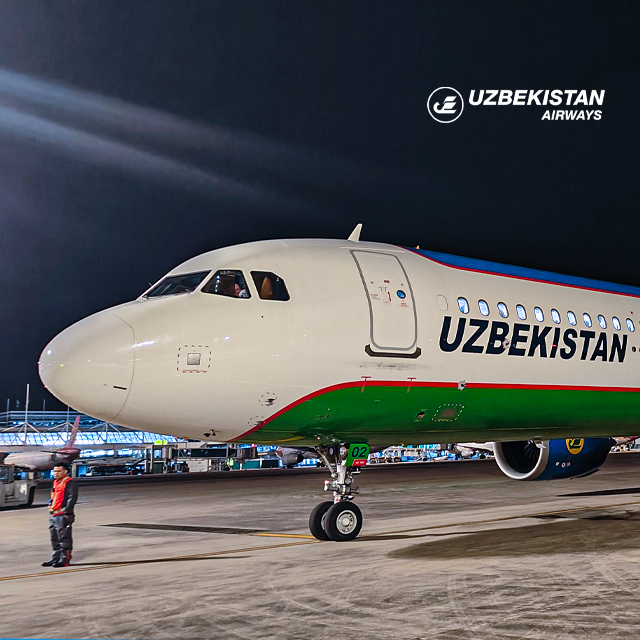 First flight Tashkent-Sanya-Tashkent | JSC "Uzbekistan airways"